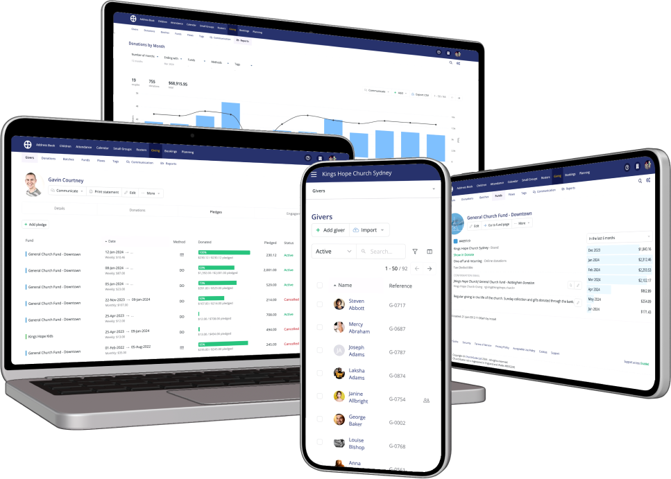 Giving — ChurchSuite